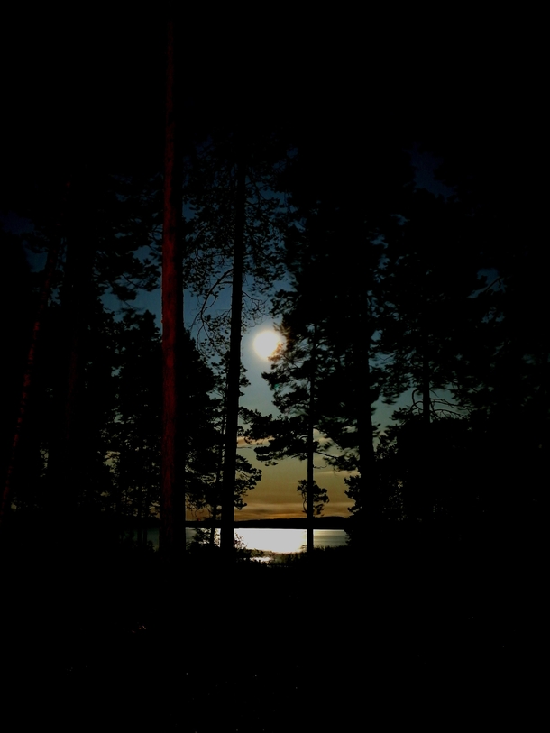 Last nights full moon over Lake Keitele in Sumiainen Finland - Photorator