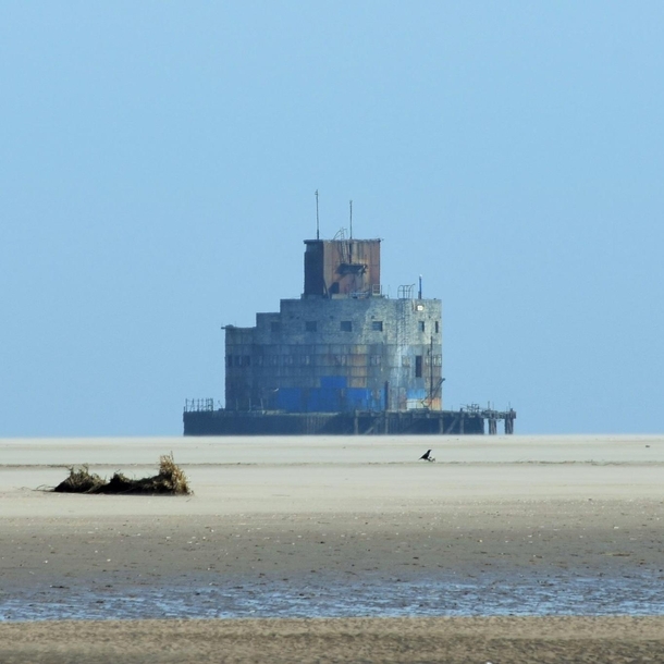 Haile Sands fort One of WW sea forts on the River Humber estuary in the ...