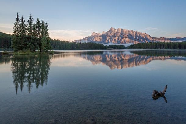 Sunrise at Two Jack Lake Alberta Canada - Photorator